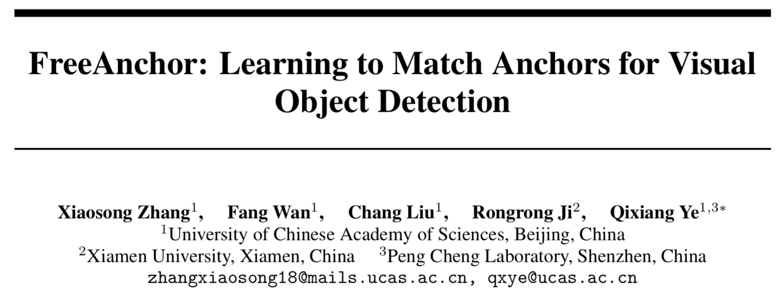 【文章解读】FreeAnchor: Learning to Match Anchors for Visual Object Detection-CSDN博客