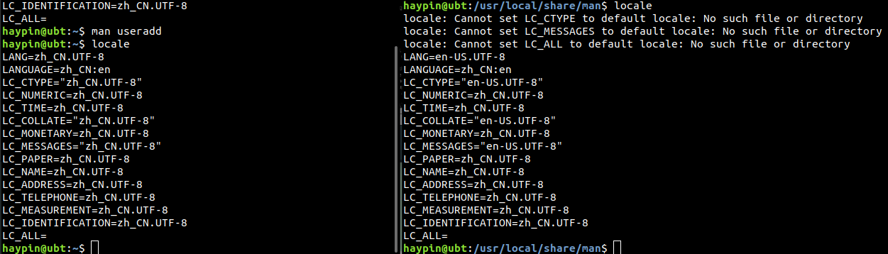 Ubuntu通过改当前语言变量export LANG="zh-CN.UTF-8"|"en_US.UTF-8"来切换man手册中英文-CSDN博客
