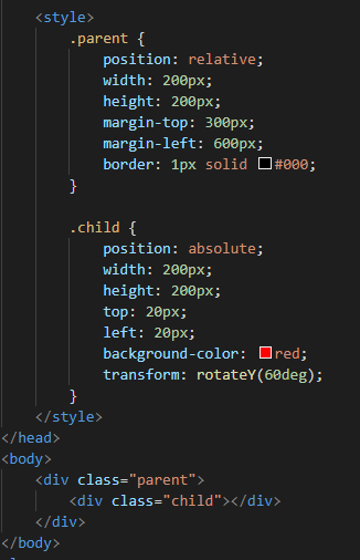 transform-style设置3D效果_css transform-style: preserve-3d 不生效-CSDN博客