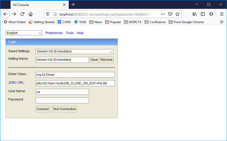 Spring Boot 使用 H2 数据库的控制台（Console）_h2 console-CSDN博客