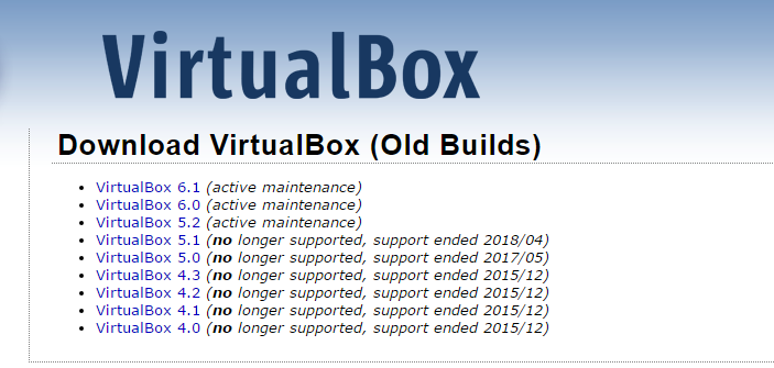 各个版本 VirtualBox 下载地址_virtual box各个版本下载-CSDN博客