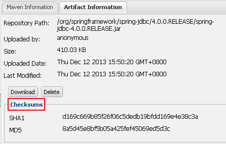 maven私服nexus之校验和（checksums）_maven checksum-CSDN博客