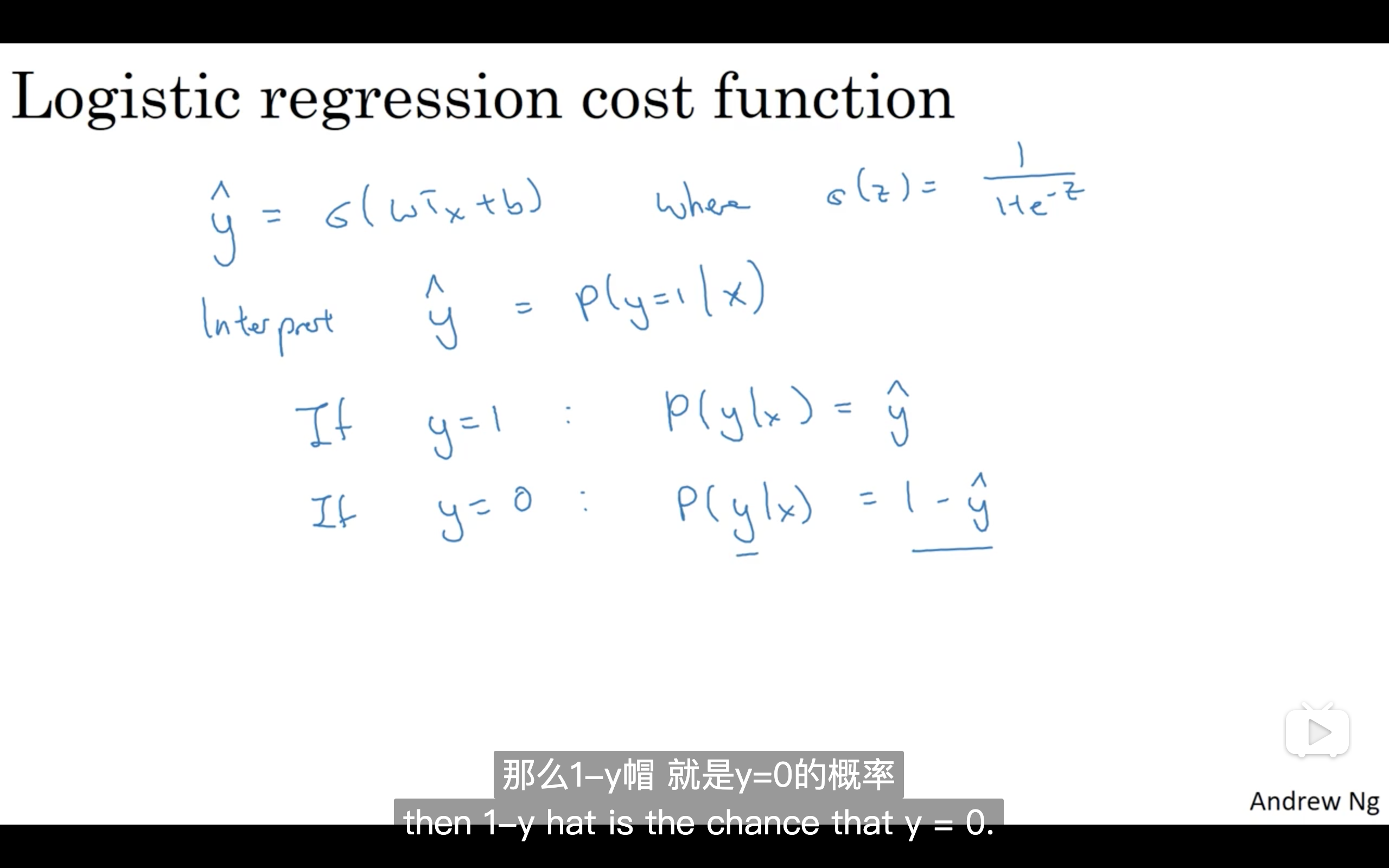 2.18 Logistic 损失函数的解释-深度学习-Stanford吴恩达教授_logistic损失函数-CSDN博客