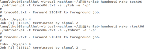 CSAPP：ShellLab实验_学会编译tsh.c,调用tsh文件tracexx.txt的功能验证方法 1. 使用make命令编译t-CSDN博客