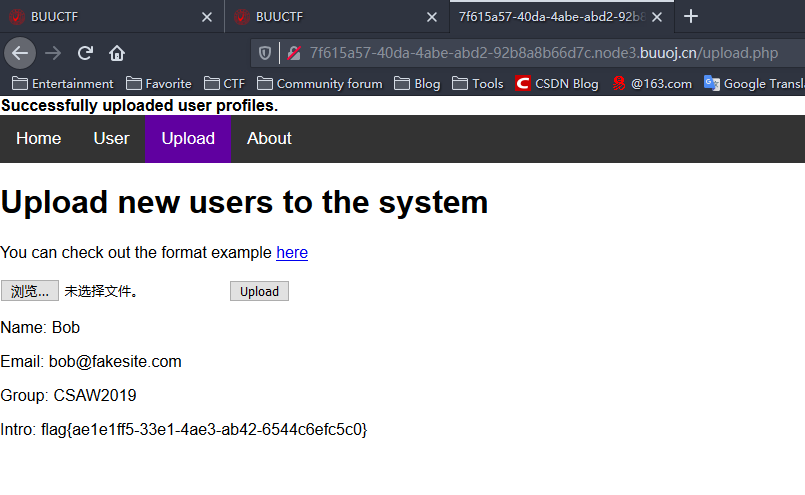 BUUCTF：[CSAWQual 2019]Web_Unagi_xxe编码转换为utf-16-CSDN博客
