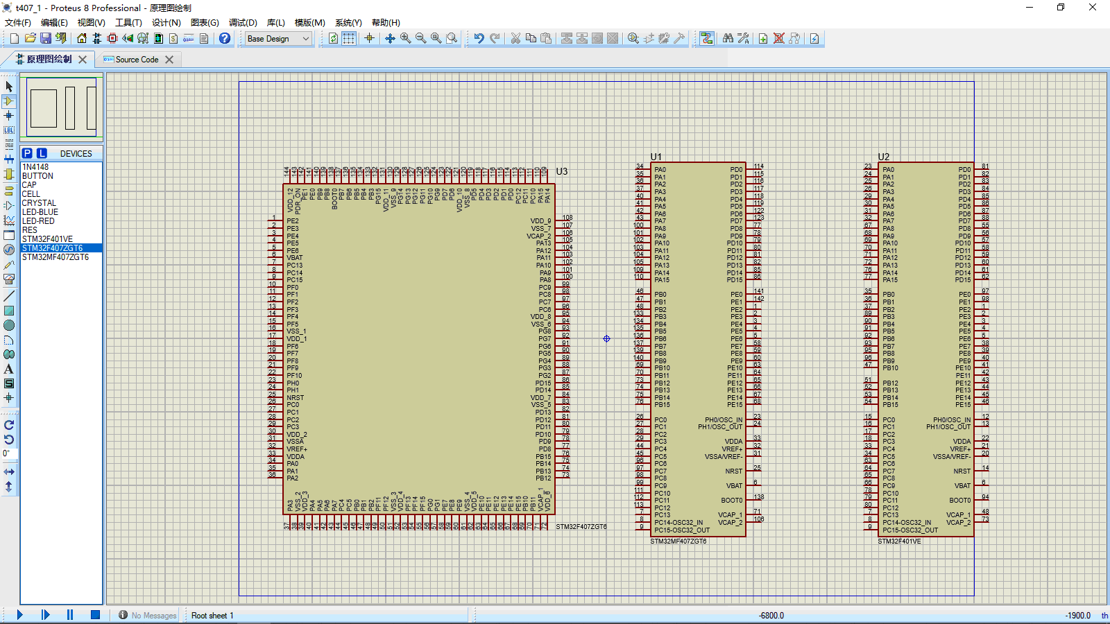 用Proteus8.9自带STM32F401VE的Controller仿真STM32F407ZGT6,F429IGT6_stm32f407 proteus仿真-CSDN博客