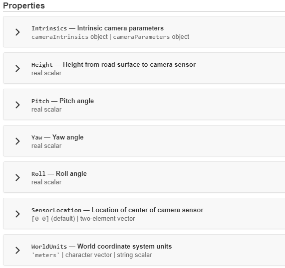 单目相机(Mono camera)在MATLAB中的表示与实例_matlab monocamera函数-CSDN博客