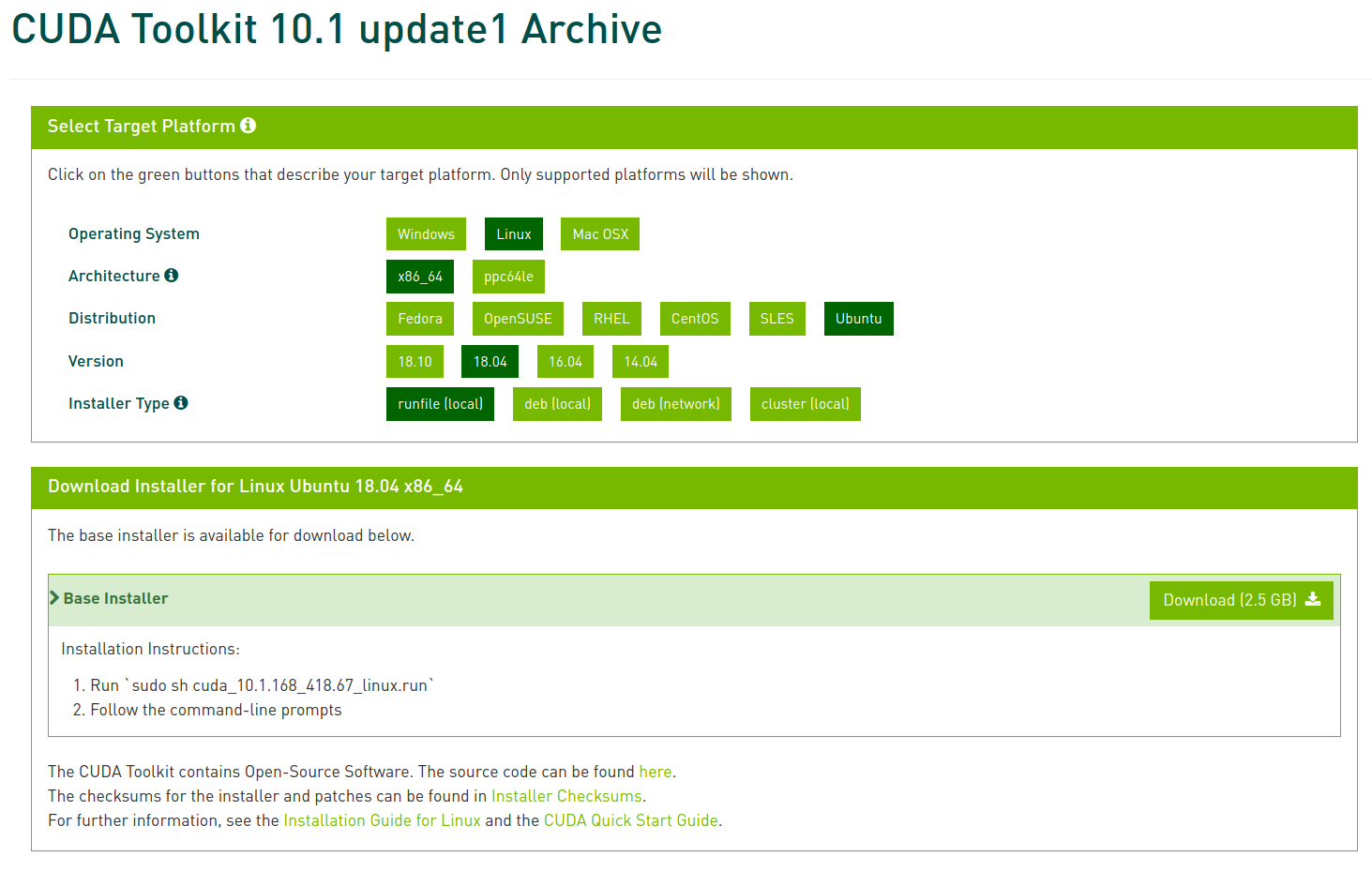 Ubuntu18.04 RTX2070 显卡驱动、Cuda、cudnn和Pytorch深度学习环境配置——亲测可用_ubuntu18 pytorch 2070-CSDN博客