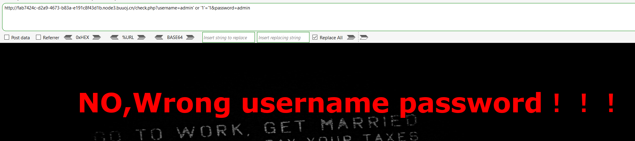 CTF [极客大挑战 2019]EasySQL Writeup 万能密码_ctf万能密码-CSDN博客