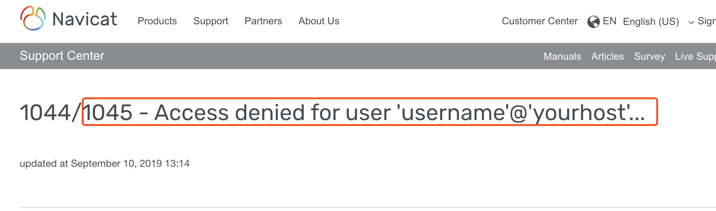 NAVICAT 1045 - Access denied for user 'root'@'localhost' (using password: NO)_navicat连接数据库出现1045 ...