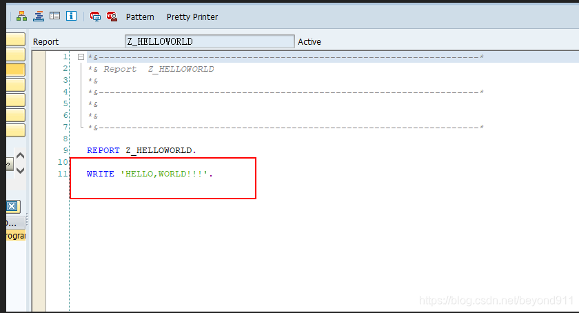 ABAP Hello World Harryjing2018 CSDN abap-hello-world-harryjing2018-csdn