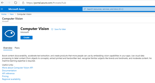 微软认知服务 Computer Vision_microsoft azure computer vision-CSDN博客