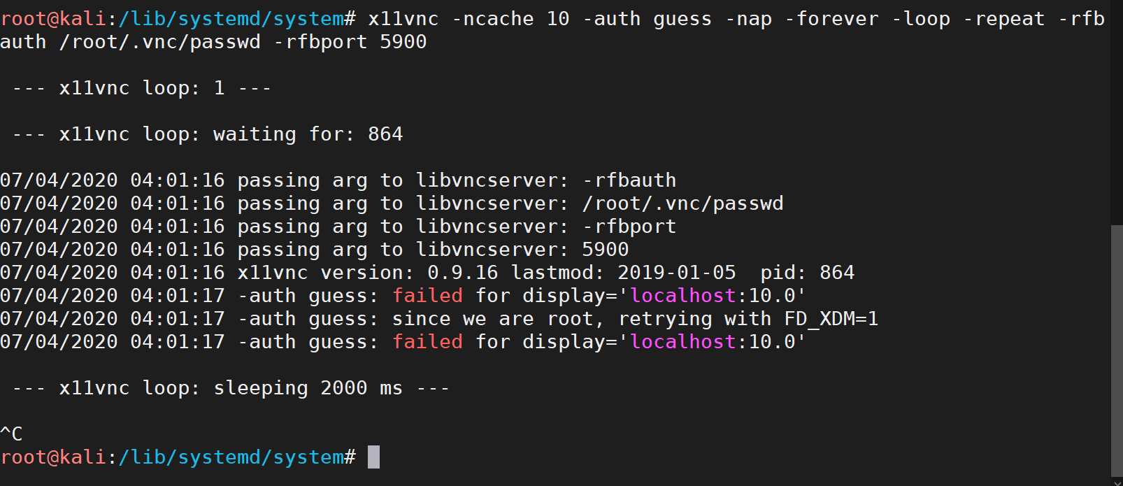 kali linux树莓派配置踩坑之旅③ x11vnc 真·窗口可视化_kali x11vnc-CSDN博客