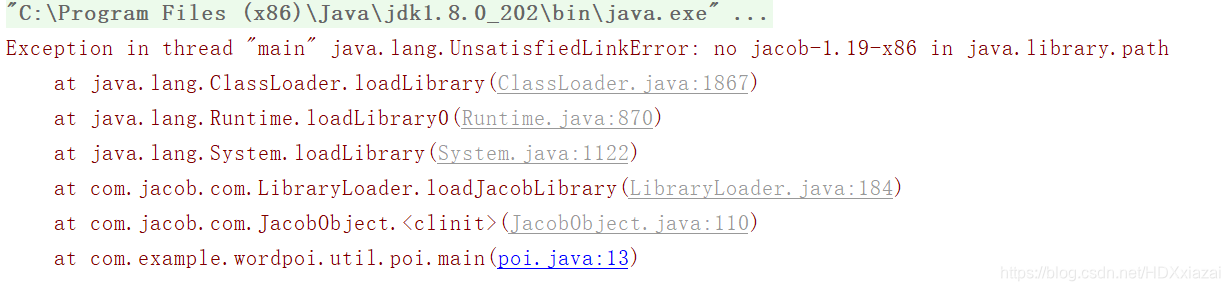 Jacob 操作word Javalangunsatisfiedlinkerror No Jacob 119 X86 In Javalibrarypathjavalang