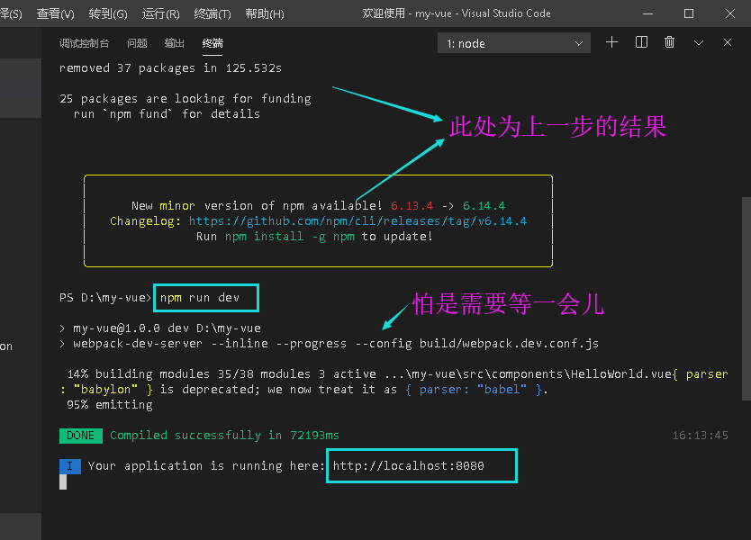 使用vscode运行vue项目-CSDN博客