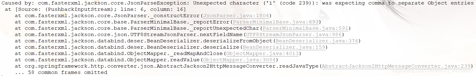 Jsonparseexception Unexpected Character ï Code 239 Was Expecting Comma To Separate