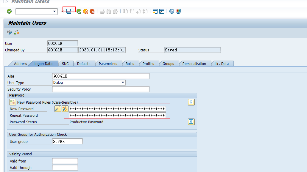 SAP用户如何改密码和创建新用户_sap怎么重置其他使用者密码-CSDN博客