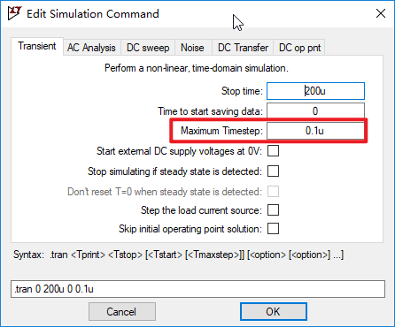 LTspice基础教程-028.Timestep too small_ltspice time step too small-CSDN博客