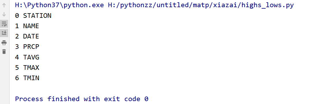 Python对csv文件数据进行可视化python Csv数据可视化 Csdn博客