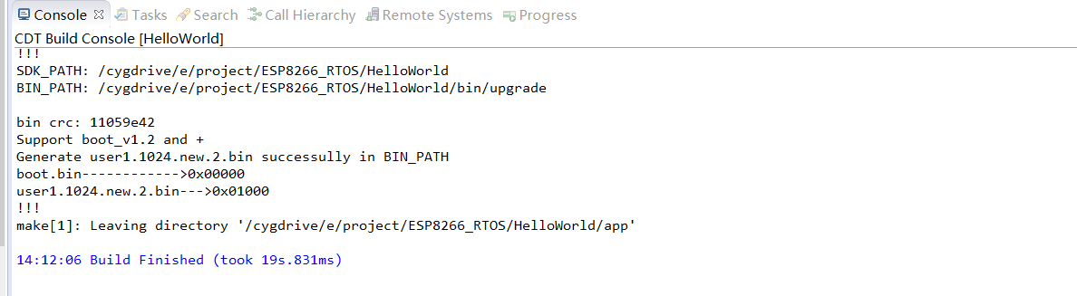 ESP8266 RTOS2.0学习之旅（1）— 基于SDK-2.0.0的HelloWorld工程_eclipse搭建esp8266-CSDN博客