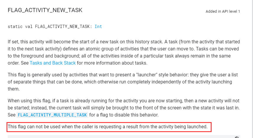调用startActivityForResult后直接产生onActivityResult回调问题_uniapp startactivityforresult-CSDN博客