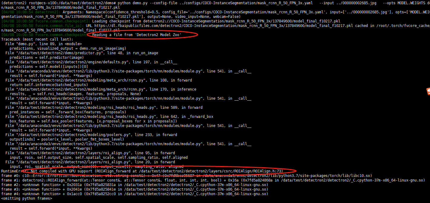 【Detectron2】Not compiled with GPU support 【maskrcnn】_not compatible with gpu suport-CSDN博客