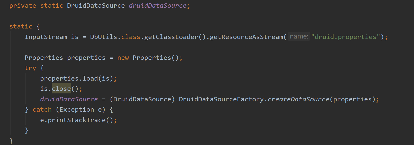 解决Idea中druid连接池加载druid.properties文件时报 空指针异常_missing map key connectionproperties-CSDN博客