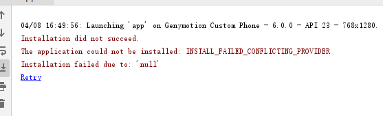 APP安装失败:Installation did not succeed. The application could not be installed_appplication ...