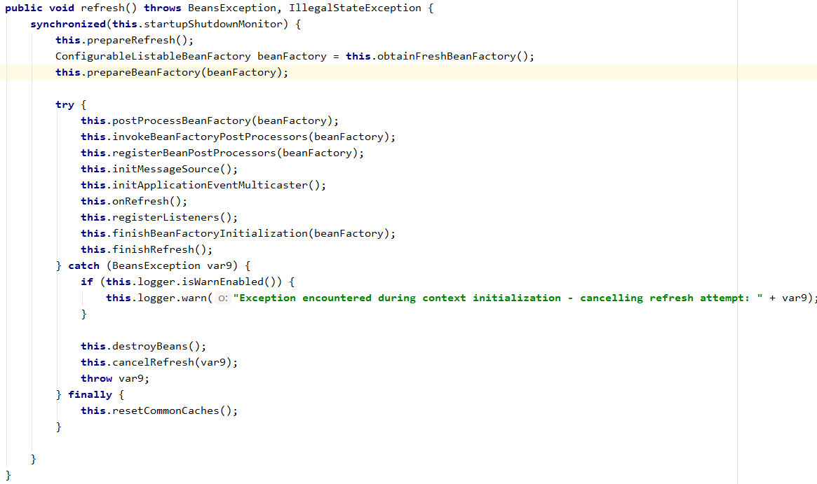 Spring refresh() 方法详解(启动Spring,bean的创建过程)_spring refresh方法-CSDN博客