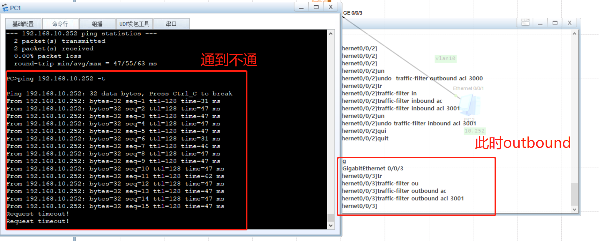 交换机调用ACL时候的inbound和outbound该怎么用？_acl outbound-CSDN博客