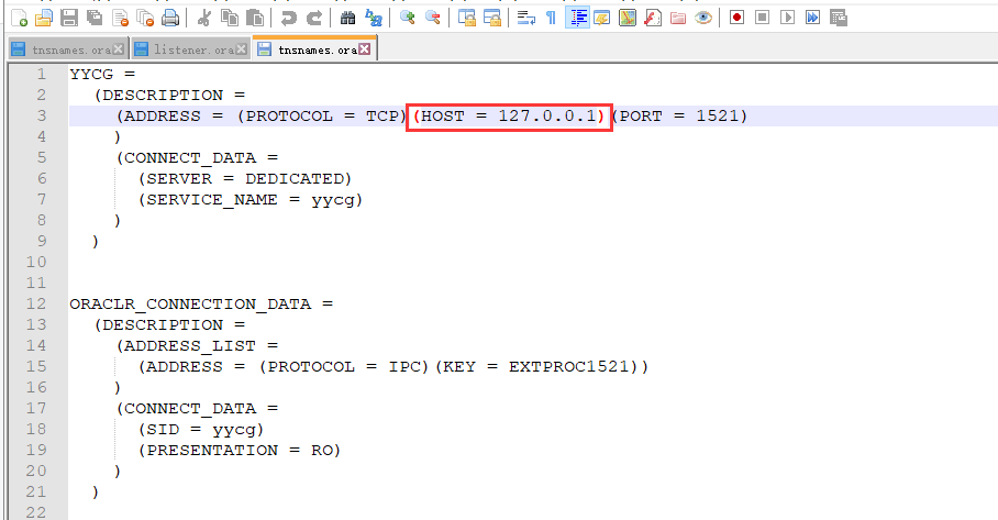 oracle安装后 tnsnames.ora 的配置_tnsnames配置用哪个ip-CSDN博客