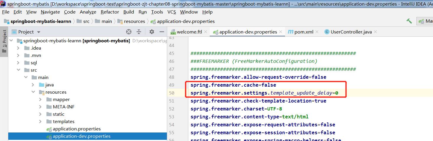 IDEA 修改Freemarker后，ftl页面不会立即显示修改的内容_freemarker image刷新不出-CSDN博客