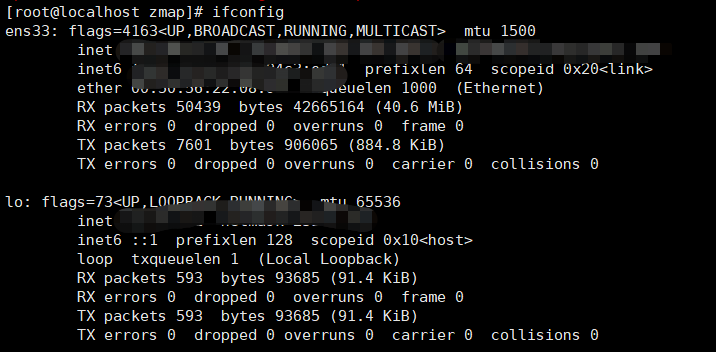 zmap启动报错：[FATAL] get-iface-ip: ioctl failure: No such device_ioctl failed no such device-CSDN博客