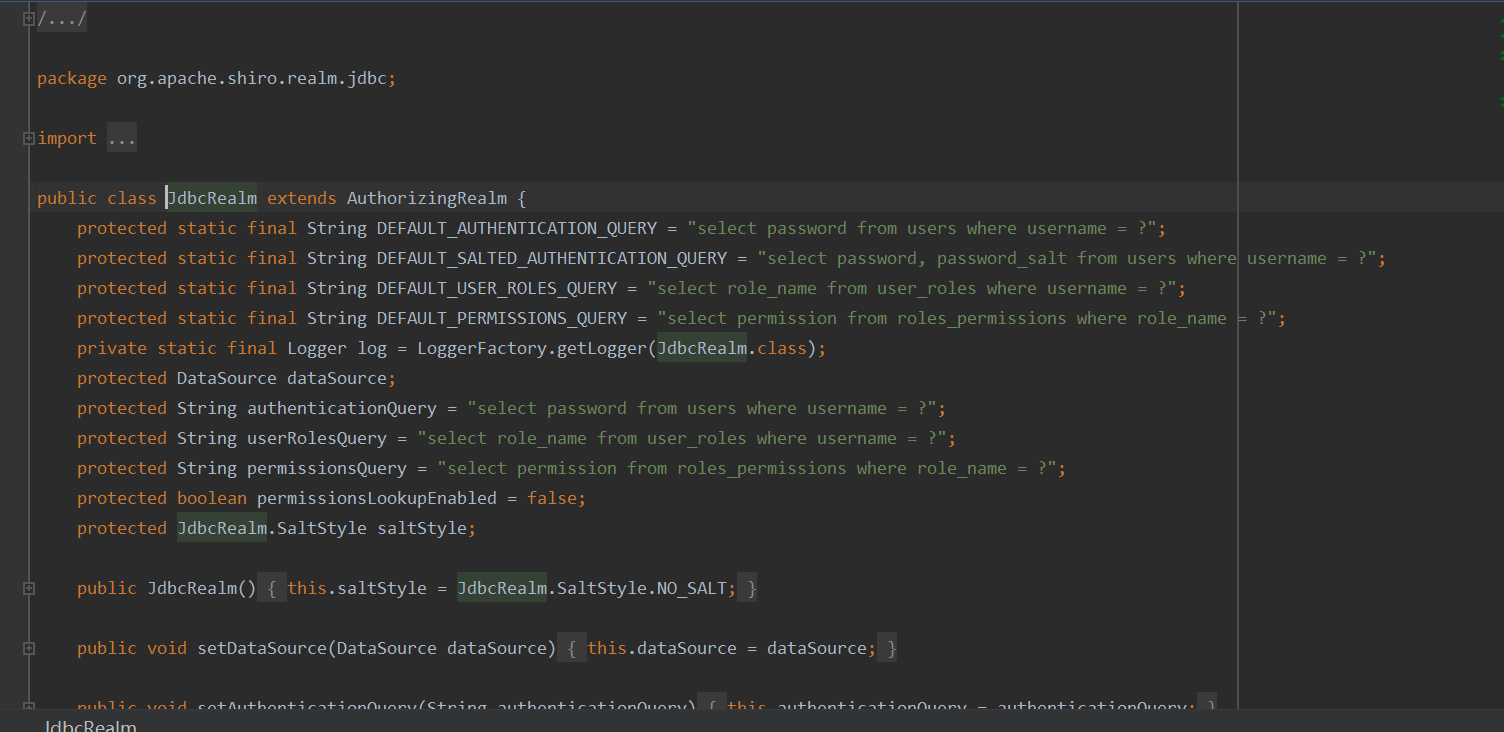 Shiro中Realm的初步学习---IniRealm，JdbcRealm，自定义Realm_realm [org.apache.shiro.realm.text.inirealm ...