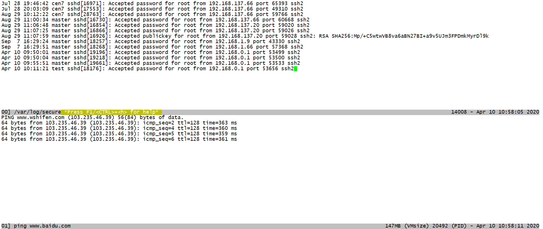同时查看多个数据或文件 --Multitail 工具-CSDN博客