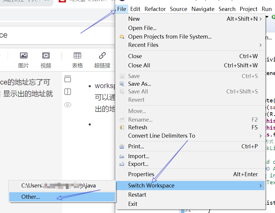 How to find or change your workspace in eclipse - Programmer Sought