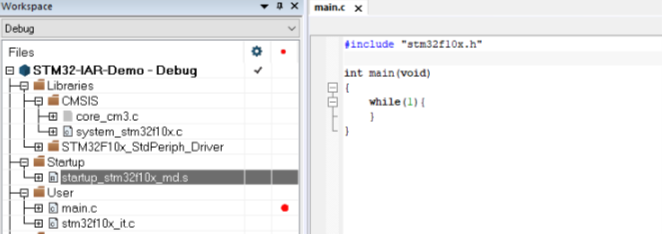 IAR新建stm32工程，完美移植stm32标准库（附源码）_点击上面链接,下载需要登陆账号,如果没有就注册一个-CSDN博客