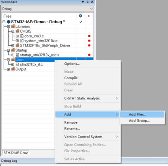 IAR新建stm32工程，完美移植stm32标准库（附源码）_点击上面链接,下载需要登陆账号,如果没有就注册一个-CSDN博客