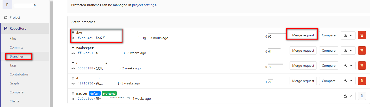 gitlab 界面操作系列——创建分支和分支合并_gitlab merge界面-CSDN博客