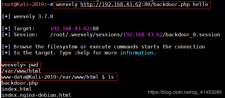 Weevely工具使用详解 （Linux菜刀）-CSDN博客