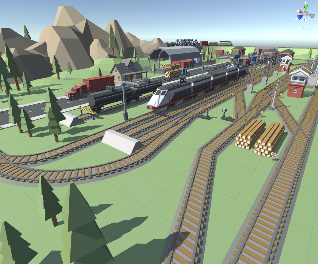 【Unity3D插件】Simple Trains - Cartoon Assets插件分享《卡通风火车场景》_unity如何模拟铁路火车-CSDN博客