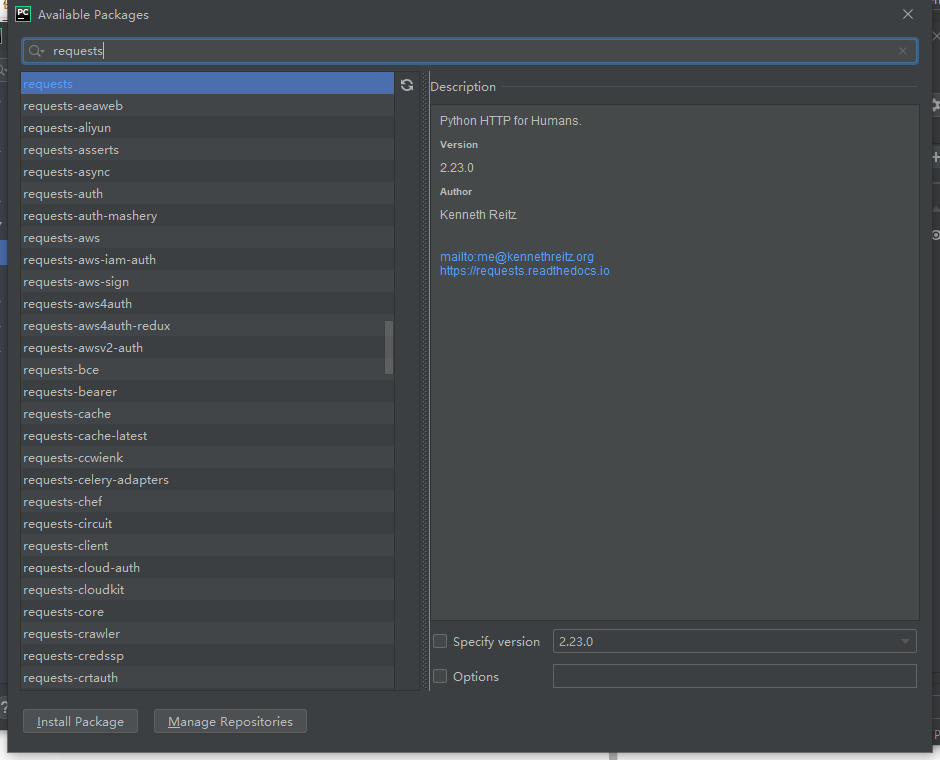 解决requests，已经安装却无法import问题_已经pip install requests,后面在pycharm报错line 1, in