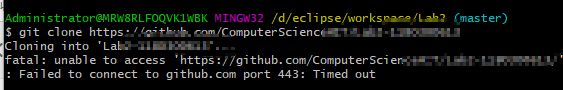 git clone 时遇到Failed to connect to github.com port 443: Timed out_git clone 超时 timeout unable to ...