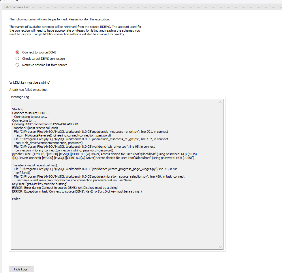 MySQL Workbench Migration Wizard 导入Access数据库-CSDN博客