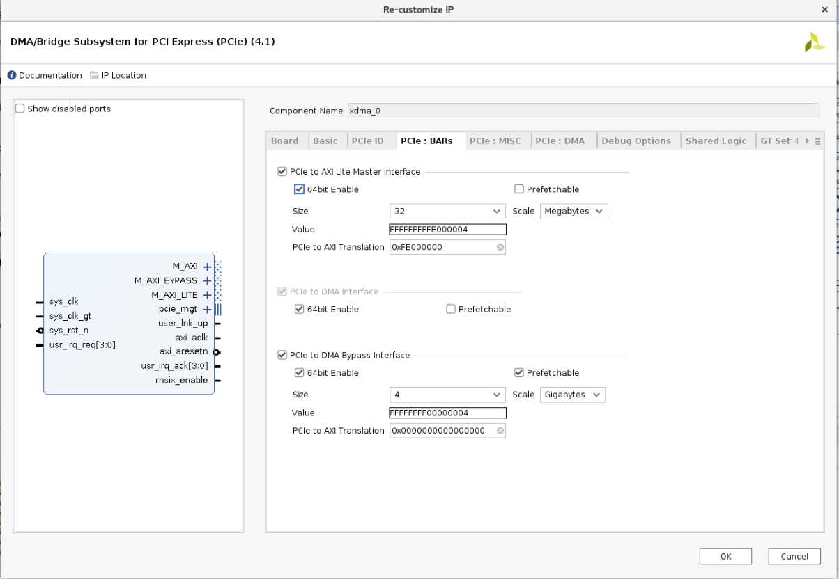 XILINX DMA/Bridge Subsystem for PCI Express （XDMA）笔记1(基于VU250 board ...