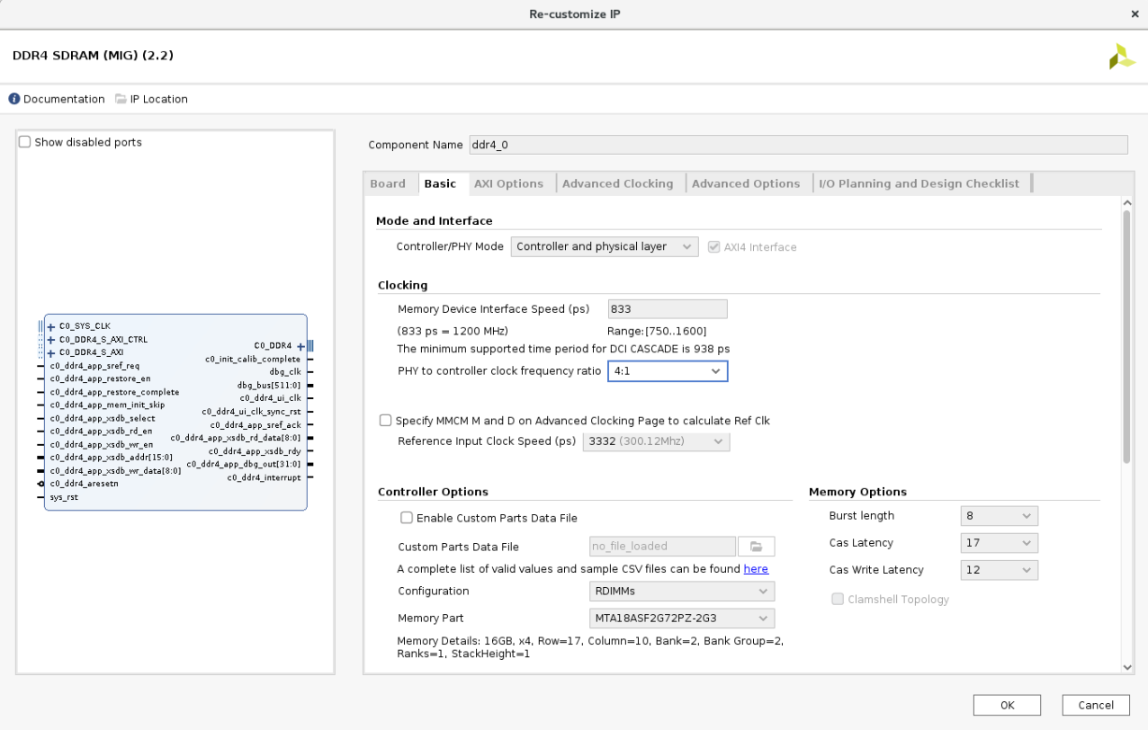 XILINX DDR4 SDRAM（MIG）笔记1(基于VU250 board)-CSDN博客