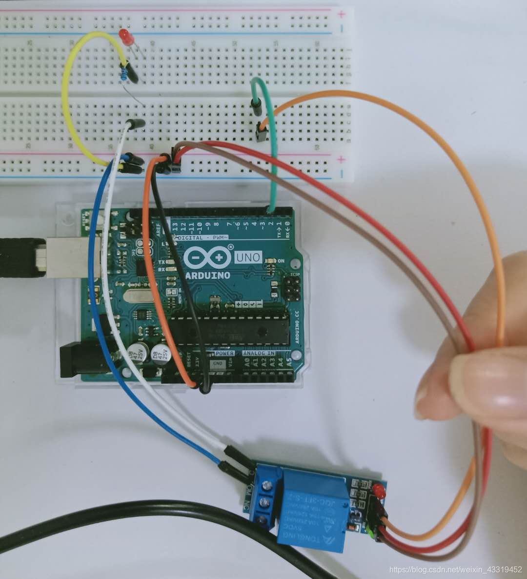 【arduino基础】继电器控制led灯亮灭 继电器控制led灯线路图 Csdn博客