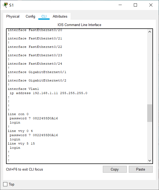 cisco中交换机的console密码，特权模式密码，vty密码设置_cisco vty enable 密码-CSDN博客