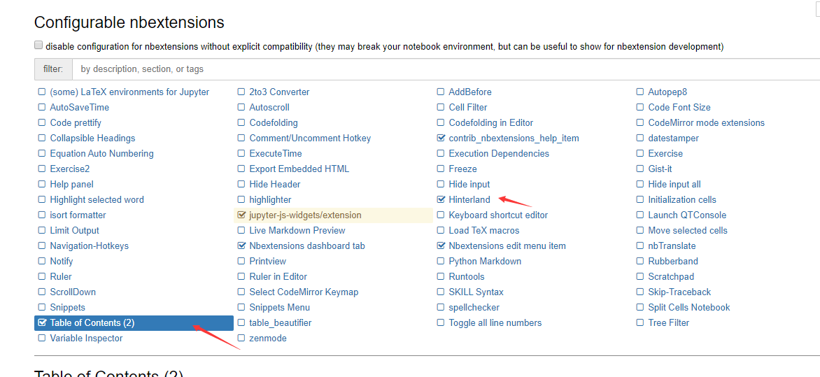 jupyter notebook自动补全_no nbextensions match the applied filters!-CSDN博客