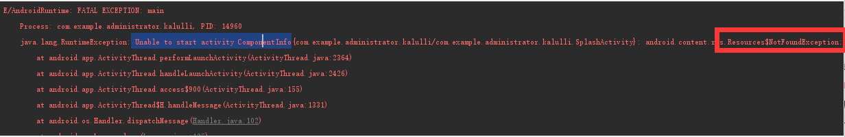 android.content.res.Resources$NotFoundException: Resource ID #0x7f07008c Android开发资源找不到的问题 ...